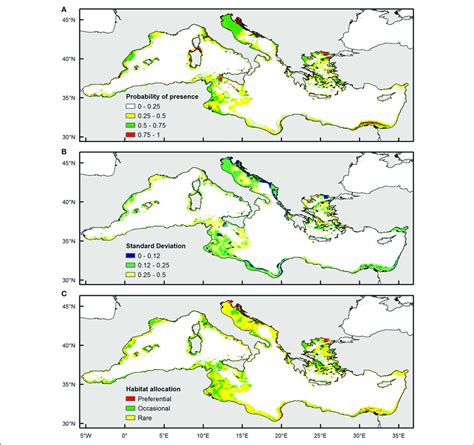 Habitat Suitability Maps Based On Pooled Model For Juvenile Atlantic