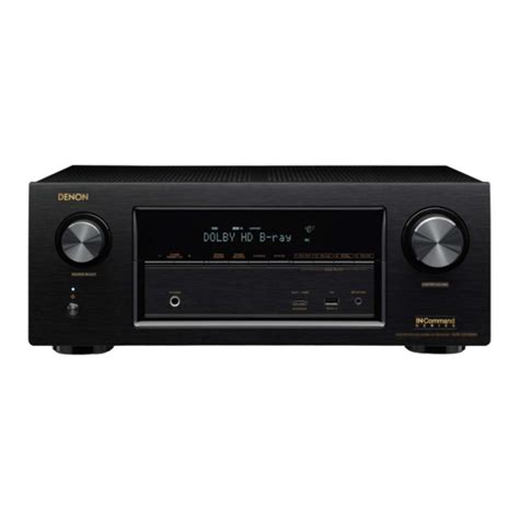 Denon Avr X3300w Quick Start Manual Pdf Download Manualslib
