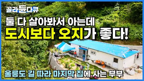 딱 세 가구 사는 울릉도 두메산골 아무것도 없는 오지가 도시보다 좋다는 유쾌한 부부가 산다│해안 도로 따라 마지막 외딴집│한국기행│골라듄다큐 Youtube