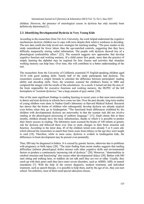 Subtypes Of Developmental Dyslexia Pdf