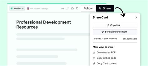 card ui update new share menu community
