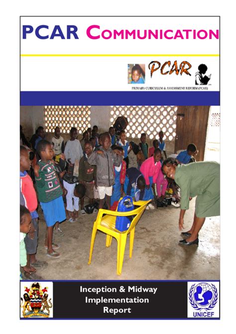 Pdf Primary Curriculum And Assessment Reform Pcar Media Campaign Report