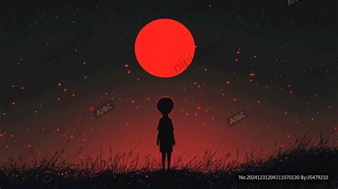 Ai创作图插画红日 孤独感插画 看夕阳的女孩 手绘追日的少年 追太阳的小孩 看星星女孩 落日插画 孤独背影插画 夕阳插画 看日出的女孩 插画落日 女学生夕阳下插画 黄昏场景插画 月光插画月光下