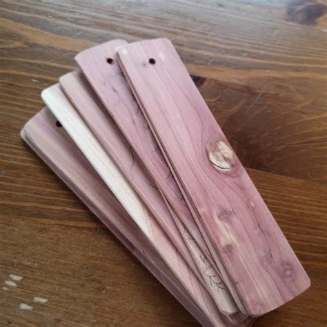 One Dozen Premium Cedar Bookmark Blanks 5 12 X 1 18 X 065080 Thick Etsy
