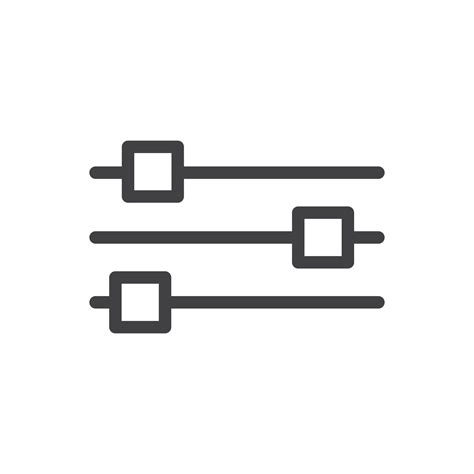 Settings Sliders Icon 46032013 Vector Art At Vecteezy