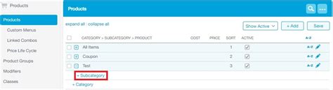 How To Add Categories And Sub Categories Individual Point Of Sale