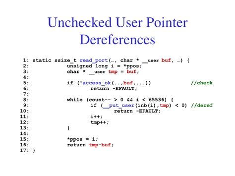Ppt Verifying The Safety Of User Pointer Dereferences Powerpoint Presentation Id9434077