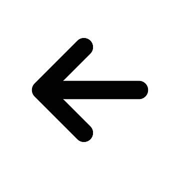 Leftwards Arrow Black Glyph Ui Icon Black Symbol Arrow Vector Black Symbol Arrow PNG And