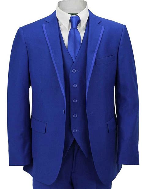 Mens Royal Blue Quilted Suit Mens Royal Blue Quilted Suit