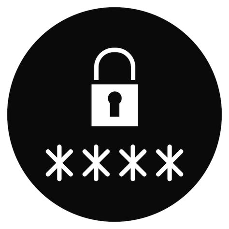 Premium Vector Password Vector Illustration