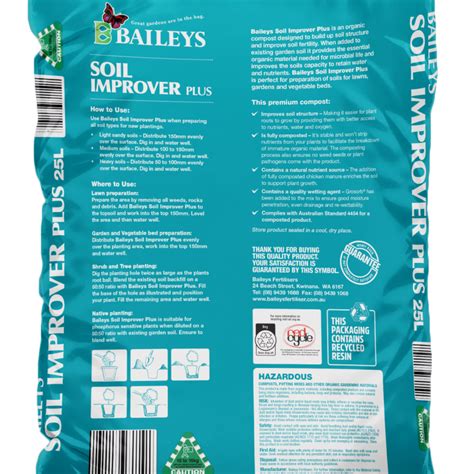 Soil Conditioner Organic Soil Improver Plus Baileys Fertilisers