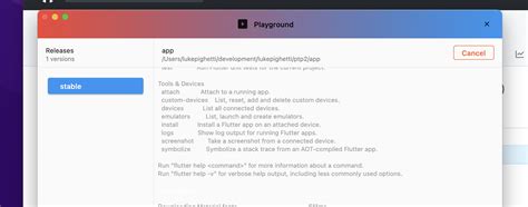 Cant Drag The Window When Playground Is Visible On Macos · Issue 291 · Fluttertoolssidekick