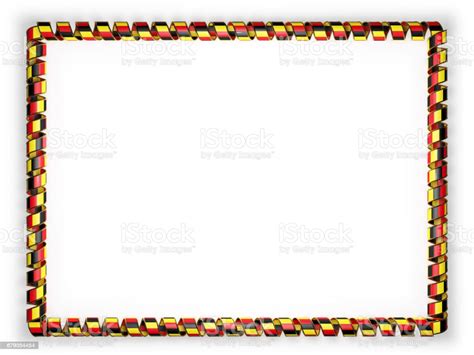 프레임과 리본 벨기에 플래그 황금 밧줄에서 테두리의 테두리 3 차원 일러스트 레이 션 공란에 대한 스톡 사진 및 기타 이미지