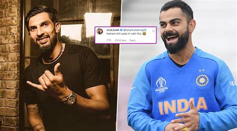 Cricket News Virat Kohli Hillariously Trolls Ishant Sharma On Latter
