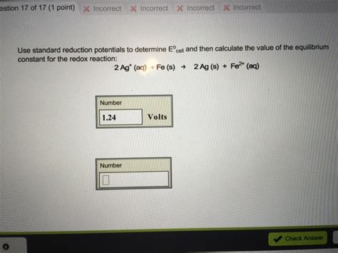 Solved Use Standard Reduction Potentials To Determine E 0