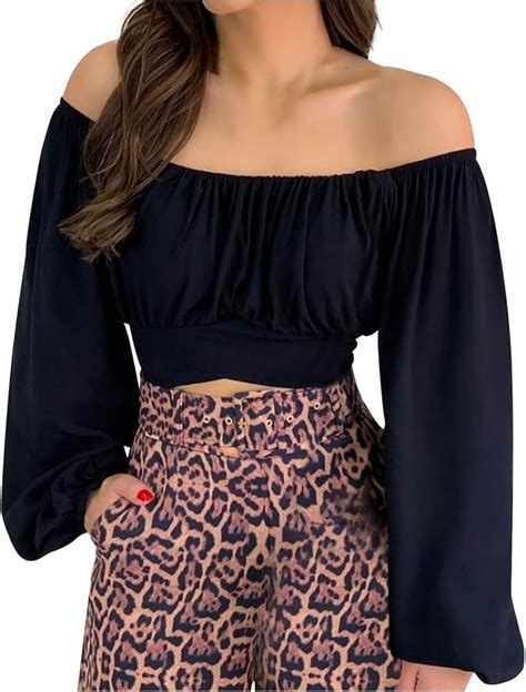 Black Ruffle Boho Top