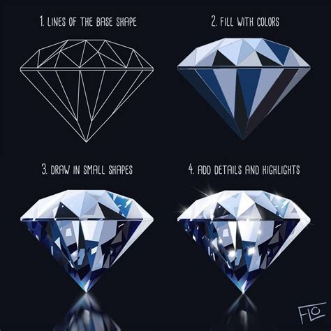 Art With Flo On Instagram Diamonds Seem So Complicated But Drawing Them Is A Lot Easier Wh