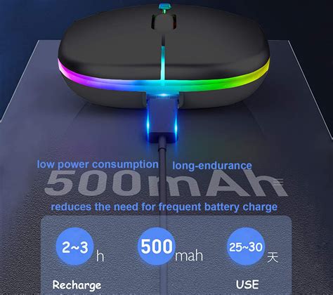 Wireless Mouse G Bluetooth Mouse Rechargeable Silent Mouse USB Type C Receiver Dual Mode