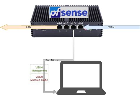 port mirror span and management on a single physical port