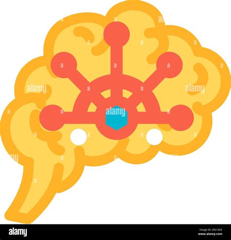 Brain Function Control Of Human Body Icon Vector Mind Functional Of Memory And Speech Movement