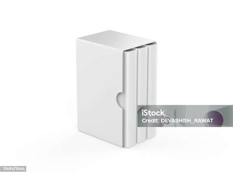 고립 된 흰색 배경에 빈 박스 책 세트 모의 업 템플릿 디자인 프리 젠 테이 션을 위한 준비 3d 그림 3가지 개체에 대한 스톡 사진 및 기타 이미지 Istock