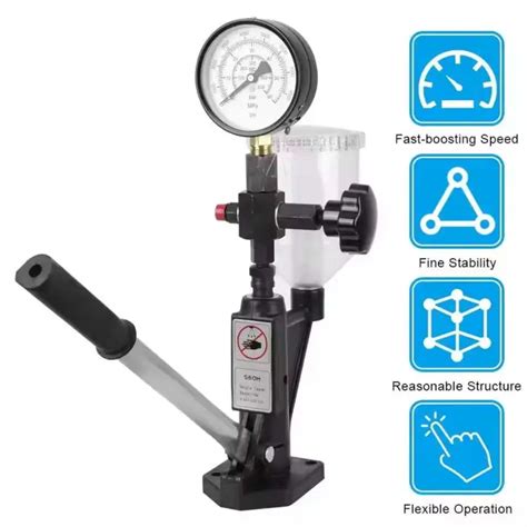 Common Rail Injector Nozzles Tester S60h Injection Nozzle Tester Brake Testing Equipment