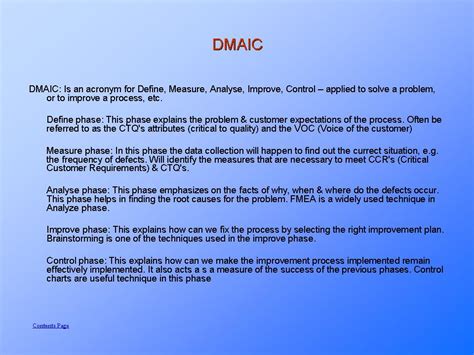 DMAIC As Part Of TQM Process PresentationEZE