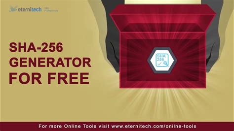 What Is Sha256 How Sha256 Algorithm Work Sha256 Online Generator Youtube