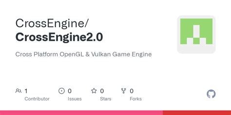 GitHub CrossEngine CrossEngine Cross Platform OpenGL Vulkan Game Engine