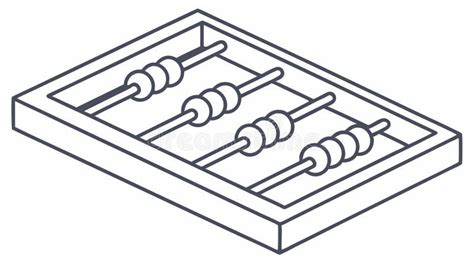 Abacus Counting Tool Traditional Math Education Vector Design Generative Ai Stock Vector