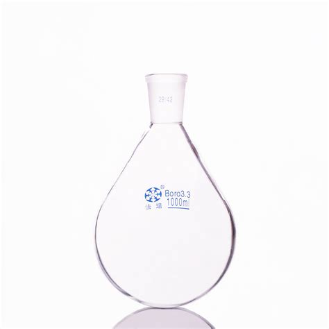 플라스크 가지 모양 짧은 목 표준 그라인딩 입 용량 1000ml 및 조인트 2942 가지 모양 플라스크 학교 및 교육 용품