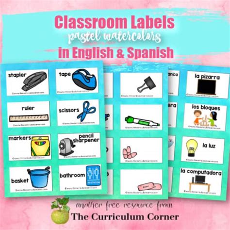 Free Printable Bilingual Classroom Labels Free Printable Holdings