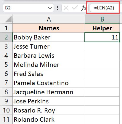 How To Sort By Length In Excel Easy Formulas