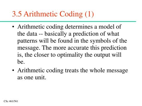 Ppt Csc 461561 Multimedia Systems Part B 1 Lossless Compression Powerpoint Presentation