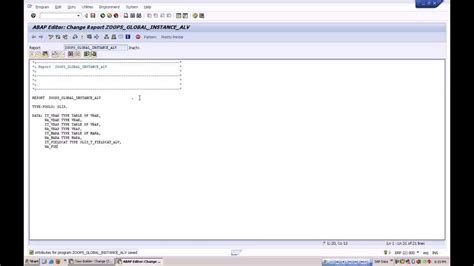 Sap Abap Oops Global Alv Interactive Reportoo Abap Youtube