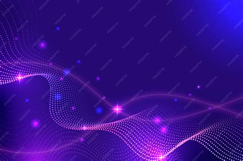 Premium Vector Gradient Particle Wave Background