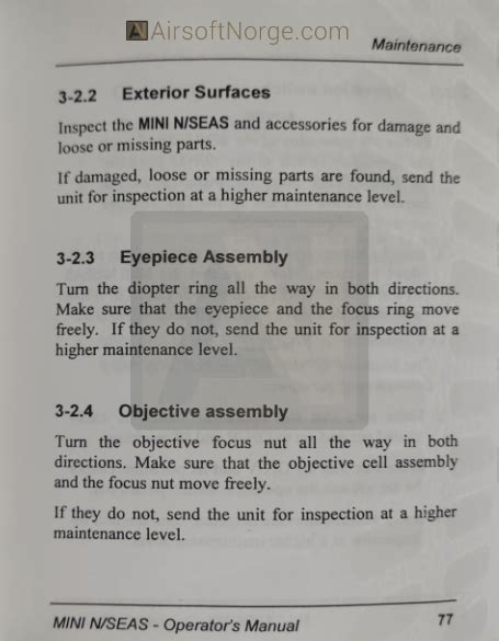 Itl Mini N Seas Operators Manual Asn