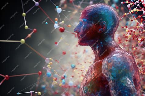 Premium Ai Image Man In Neural Network Deep Learning Algorithm