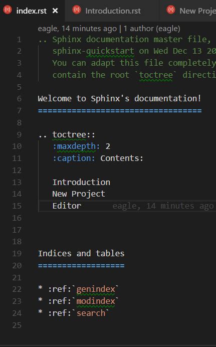 Restructured Text — Sphinx Documentation