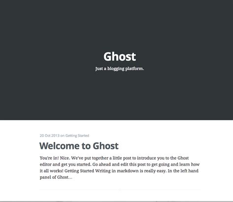 ghost un nuovo cms basato su node js cms development html it
