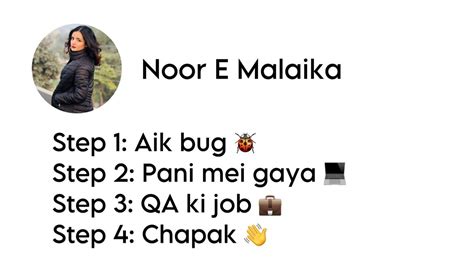 Noor E Malaika On Linkedin Qualityassurance Engineers Techhumor Qafun