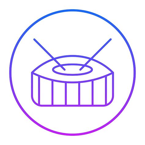 드럼 터 일러스트레이션 프리미엄 벡터