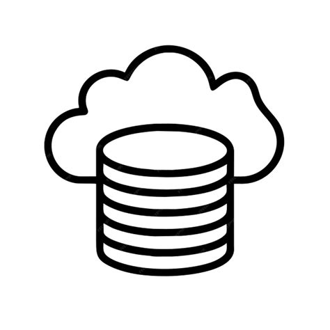 Cloud Storage Data Network Icon Premium Ai Generated Vector