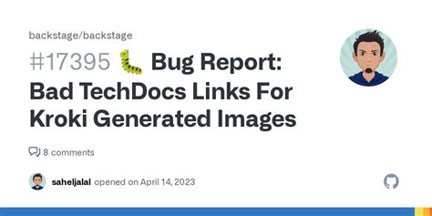 🐛 Bug Report Bad Techdocs Links For Kroki Generated Images · Issue