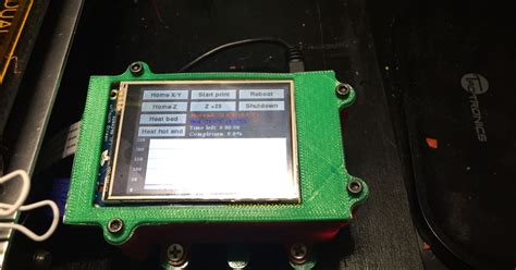 Raspberry Pi And Adafruit Tft Display With Angled Base By Terryn