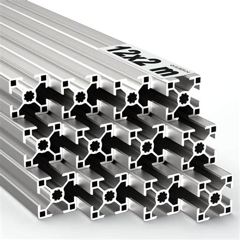 Ulber24 Profil Aluprofil 30x30 Nut 8 Typ B 30x30 Mm Nut 8 12x2 Meter