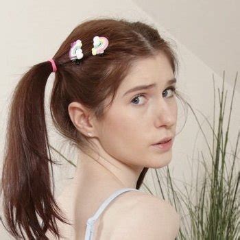 Watch Hot Pearl In White Thigh Socks Caressing Her Lovely Pale Body