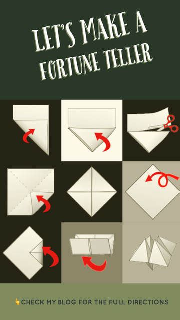 Origami Cootie Catcher Steps