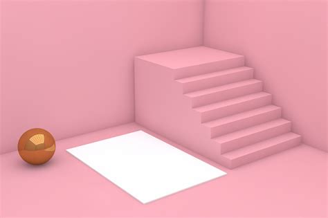 3d 렌더링 기하학적 도형으로 최소한의 빈 백서 카드 서식 파일 3차원 형태에 대한 스톡 사진 및 기타 이미지 3차원 형태 가정의 방 단일 이미지 Istock