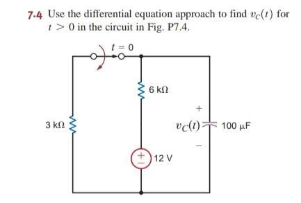 Solved Use The Differential Equation Approach To Find Chegg